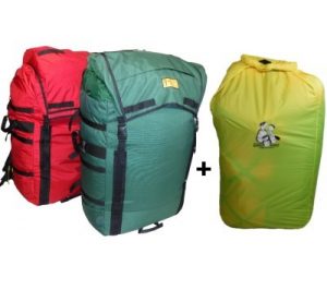 EXPEDITION Canoe Pack & Waterproof Dry Bag Liner Package